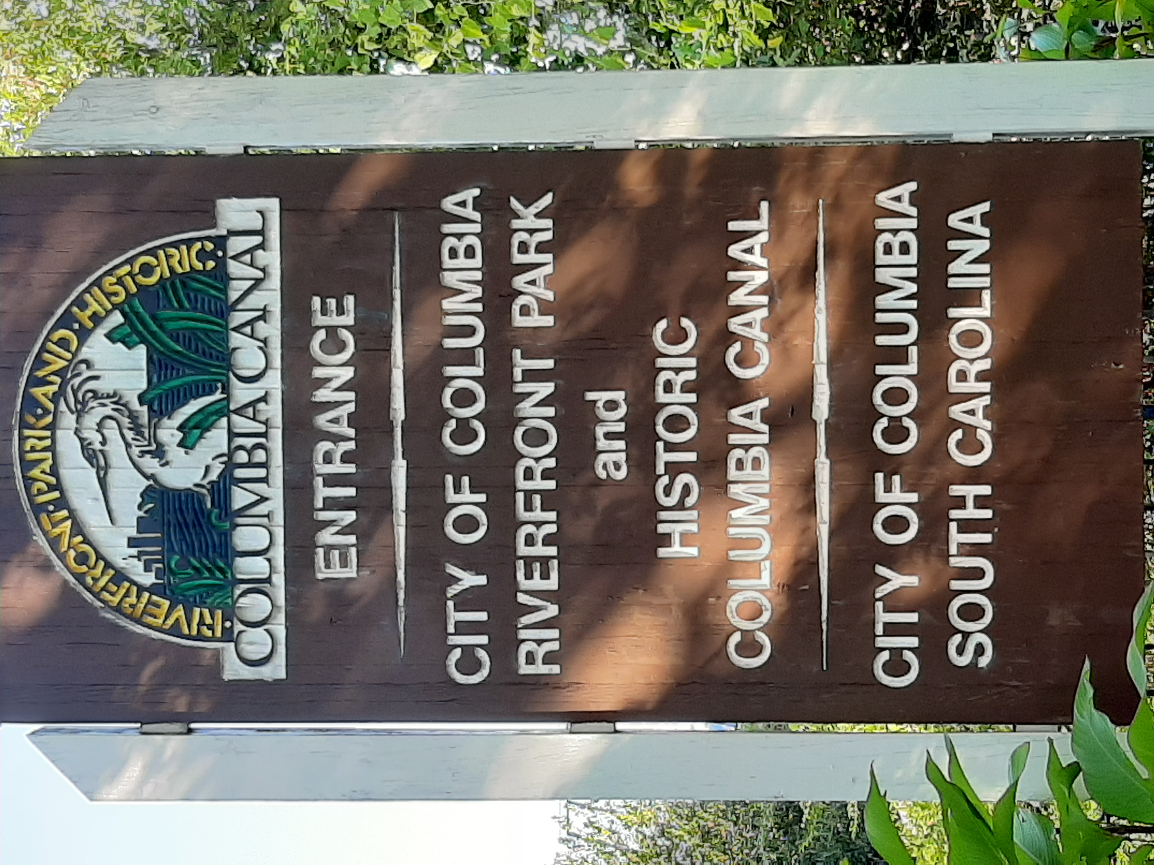 Riverfront Park entry sign – Mrs. HomeFree